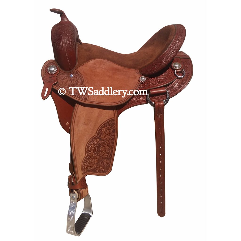 Lightweight Cowboy Mounted Shooting Saddle- TW Shooter Saddle